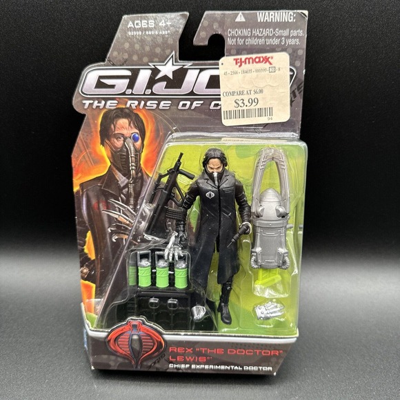 Hasbro | Toys | Gi Joe 375in Figure Roc Rex The Doctor Lewis Nib | Poshmark